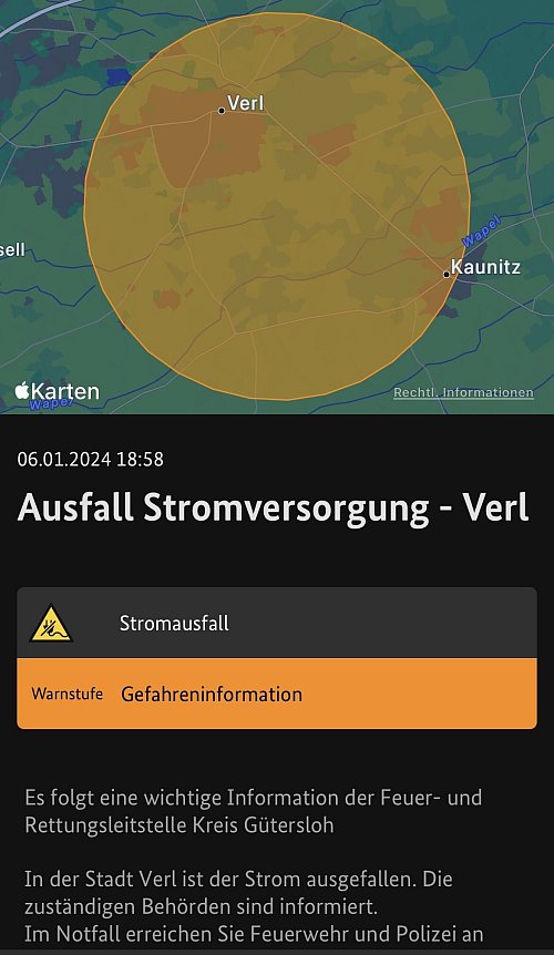 Update: Zwei Stromausfälle innerhalb weniger Tage im Kreis Gütersloh ...